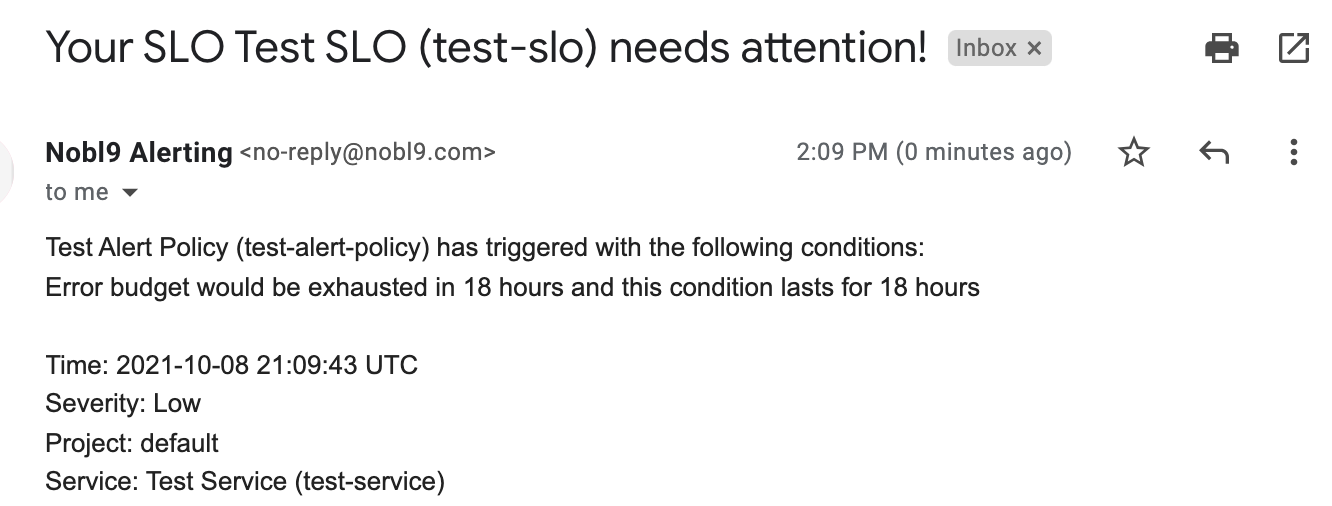Nobl9 - How to add an alert method and hook up your first alert